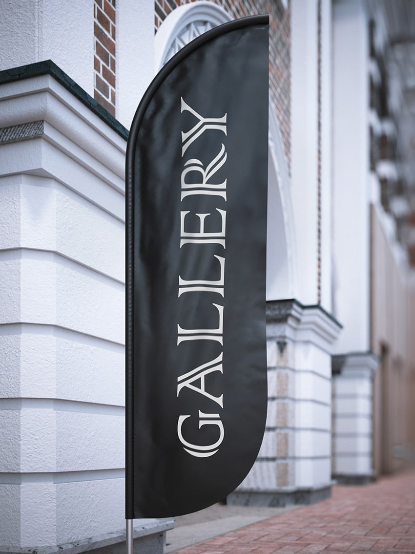 Flying banner Alu | Feather flags | Premium beach flags in 3 shapes